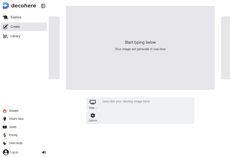 Decohere AI - AI Images That Match Social Media Dimensions